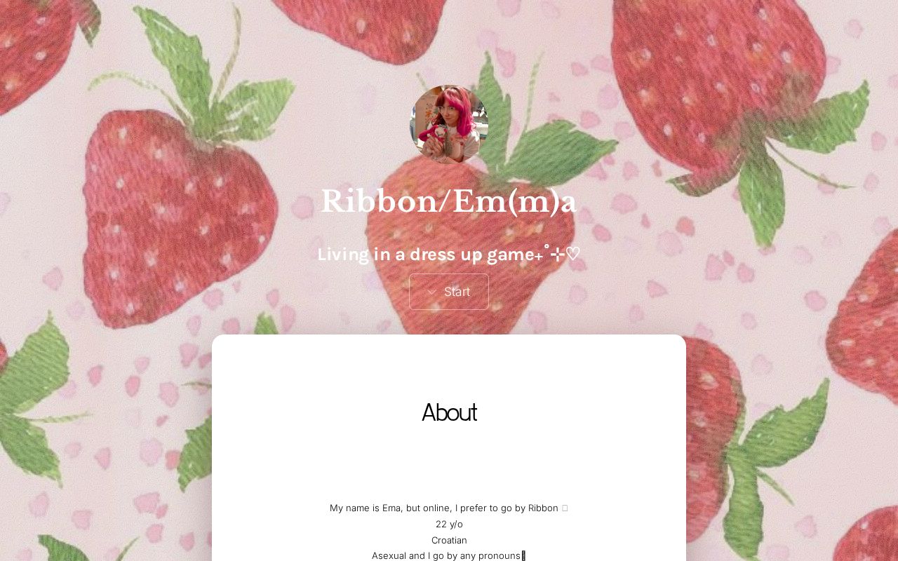 Ribbon/Em(m)a's card